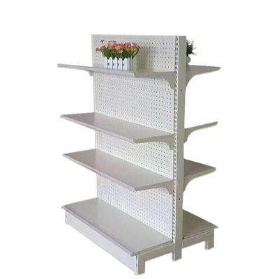 China Xingye Factory Custom Size Metallic Hole Board Shelf Hardware Store Shelves for sale
