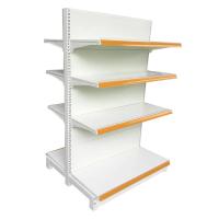 China Supermarket Shelves Estante De eExhibicin Dible Double Sided Display Rack for sale