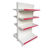 China Supermarket Shelves Estante De eExhibicin Dible Double Sided Display Rack for sale