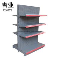 China Supermarket Shelves Estante De eExhibicin Dible Double Sided Display Rack for sale