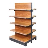 China Factory custom color size metal gondolas para supermercado pharmacy gondola shelves for sale