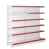 China Factory Customized Color Size Retail White Metal Shelving Gndola Para Farmacia for sale