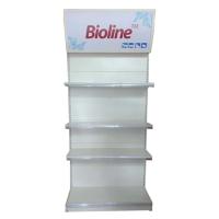 China Factory Customized Color Size Retail White Metal Shelving Gndola Para Farmacia for sale