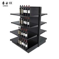 China Factory Customized Color Size Gondola Shelving Supermarket Shelves Convenience Store Gondola Black for sale