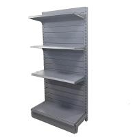 China Stores Wood Grain Shelf Retails Gondola Rack Supermarket Shelf for sale