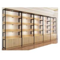 China Steel Wood Gondola Shelving Household Multi Storey Living Room Bookshelf for sale