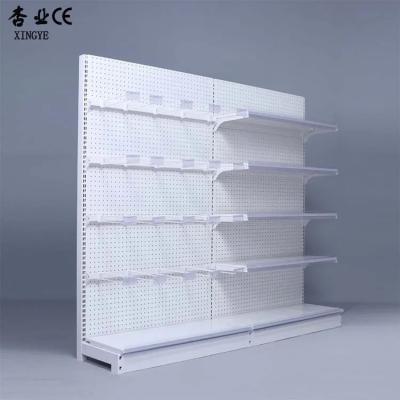 China Factory Customized Color Size White gondola shelving supermarket store shelves for sale