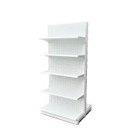 China Factory Custom Size Color rak minimarket gondola super market racks white supermarket shelves for sale