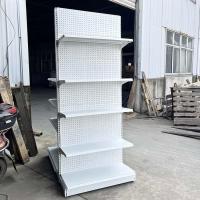 China Factory Custom Size Color rak minimarket gondola super market racks white supermarket shelves for sale