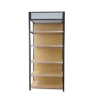 China Customized Color Wood Gondola Shelving Retail Grocery Shelves For Book Stores for sale