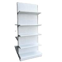 China Factory Custom Size Color supermarket gondola shelving christmas island white gondola shelves for sale