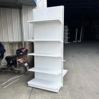 China Factory Custom Size Color supermarket gondola shelving christmas island white gondola shelves for sale