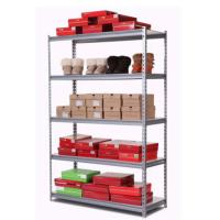 China Warehouse Slotted Angle Rack Commercial Stainless Steel Storage Display for sale
