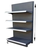 China CE Factory Custom Size Color black and white supermarket shelves for sale