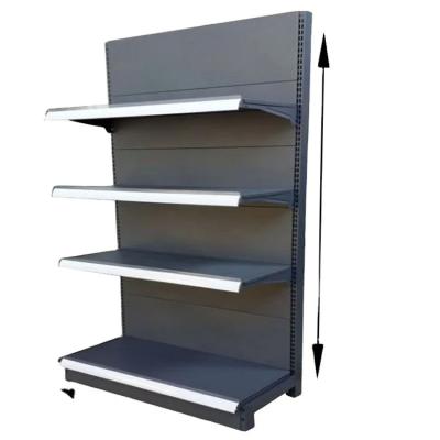 China CE Factory Custom Size Color black and white supermarket shelves for sale