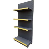 China CE Factory Custom Size Color black and white supermarket shelves for sale