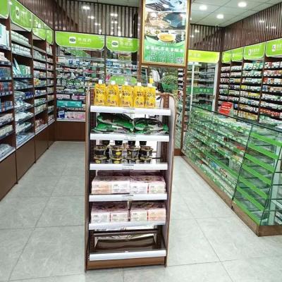 China New Product Q235 Cold Rolled Steel Drugstore Shelf Pharmacy Shelf for sale
