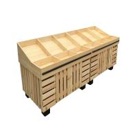 China Shop Fruit And Vegetable Display Rack Single Sided Light Duty for sale