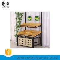 China Light Duty Fruit And Vegetables Shelves Single Side Display Rack for sale