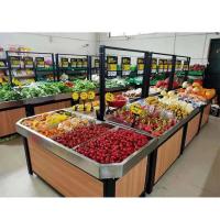 China Metal Fruit And Vegetables Shelves Heavy Duty Supermarket Rack for sale