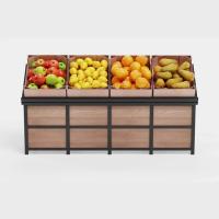 China Metal Fruit And Vegetables Shelves Heavy Duty Supermarket Rack for sale