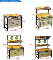 China Single Sided Fruit And Vegetables Display Rack Heavy Duty Customer Size for sale