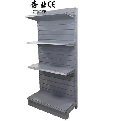 China Factory customized color size matte gray store shelves gondola supermarket shelves in guangzhou for sale