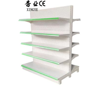 China Factory customized color size supermarket shelves metal display rack for sale