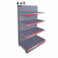 China Factory Custom sized color new design advertising display shelves supermarket shopping shelf for sale