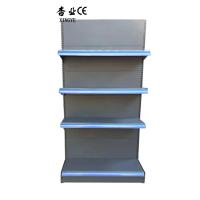 China Factory Customized Color Size Supermarket Display Rack Single-side Steel Gondola Shelving Retail Store Stand Display for sale