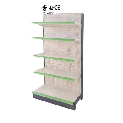 China Factory Customized Color Size Modern Supermarket Shelves Steel Gondola Rack Light Duty Display Rack for sale