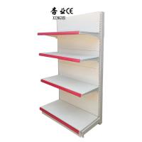 China Factory Customized Color Size Single-sided Supermarket Shelves White Light Duty Grocery Shelves for sale