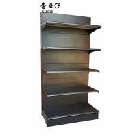 China Factory Customized Color Size retail display rack single-sided black supermarket shelf for sale