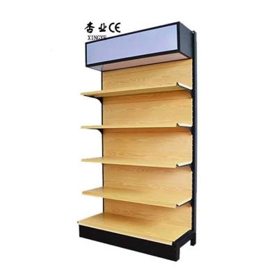 China Factory Custom size color supermarket shelves gandola shelves with led for sale