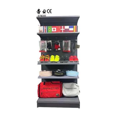China Factory Custom size color shelves retail supermart rack pharmacy shelves black gondola shelves for sale