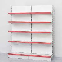 China Professional Production Commercial Super Shelves Single Sided Gondola Supermarket Shelves for sale