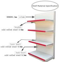 China Q235 Cold Rolled Steel Sheet Grocery Store Display Shelf Supermarket Retail Store Display Shelf for sale