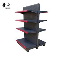 China Factory Custom size color rak supermarket grocery store shelf black retail display shelf for sale