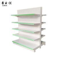 China Factory Custom size color Double sided hole backboard supermarket shelves for sale