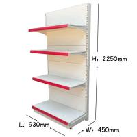 China Factory Custom size color milk white display racks store shelves for retail store for sale