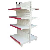 China Factory Custom size color milk white double-sided hole back supermarket shelf conveni store shelf for sale