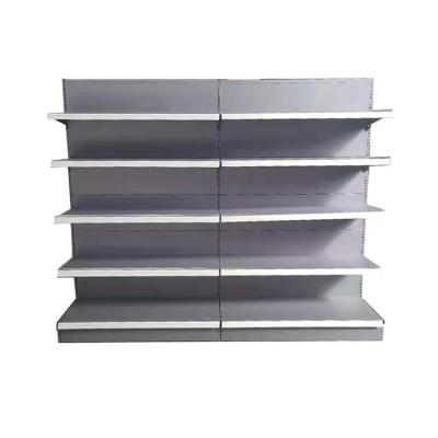 China Factory Custom Size Color Logo Single Sided Gondola Shelf Supermarket Shelf Wall Shelf for sale