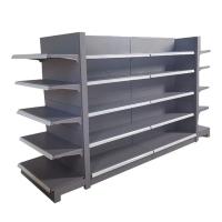 China Factory Custom Size Color Logo Single Sided Gondola Shelf Supermarket Shelf Wall Shelf for sale
