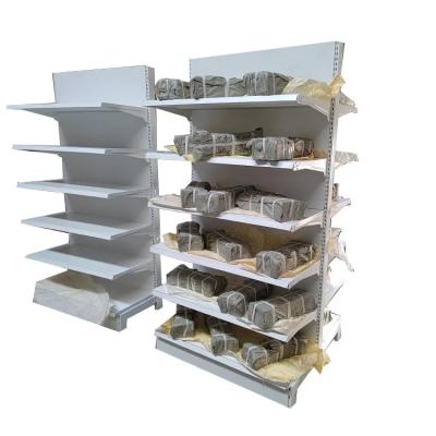 China Factory Custom Size Color Logo Single/double grocery supermarket shelves for retail store supermarket shelves for sale