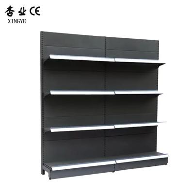 China Fashion Display Gondola Supermarket Shelf High Quality Metallic Duty Steel Store Rack retail store display shelves for sale