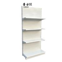 China Factory Customized Size Color Logo single side white retail store rack supermarket shelf gondola shelving for sale for sale