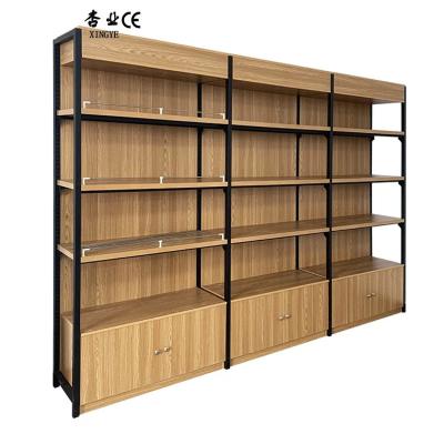 China Factory Customized Color Size Boutique Shelves Cosmetic Shelves Alcohol and Tobacco Rack for sale