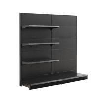 China Xingye Factory Custom Size Color  wall shelf food store shelving single grey store shelf for sale