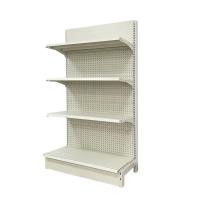 China Xingye Factory Custom Size Color  wall shelf food store shelving single grey store shelf for sale