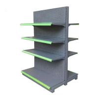 China Factory custom color size gondola double 7 layers custom drugstore pharmacy medical shelf for sale